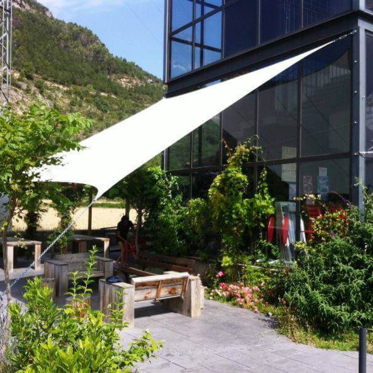 Zonnedoeken als overkapping - Coolsail